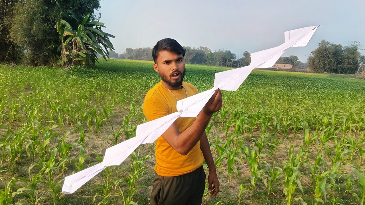 fly paper airplanes by attaching them to sticks | How To Make Paper ...