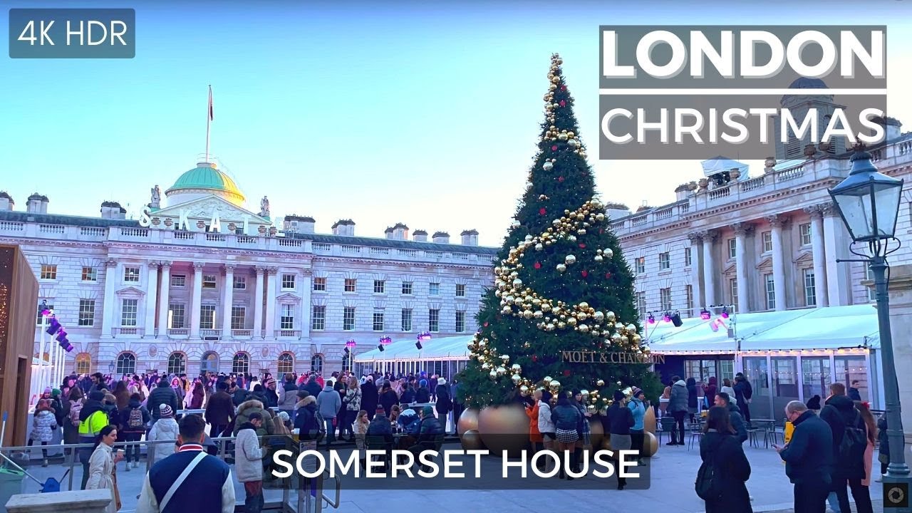Ice Skating at Somerset House: A Sunset Walk in Strand London during ...