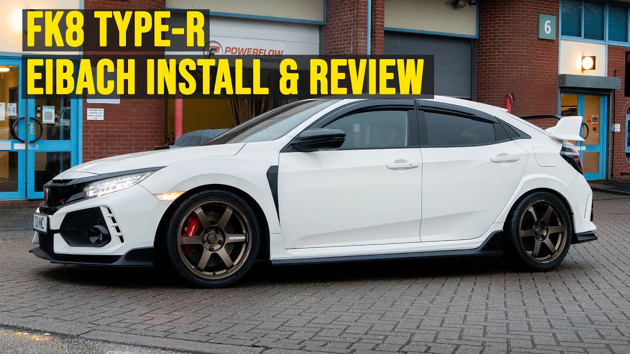 EIBACH LOWERING SPRING INSTALL & REVIEW - HONDA CIVIC FK8 TYPE R - YouTube