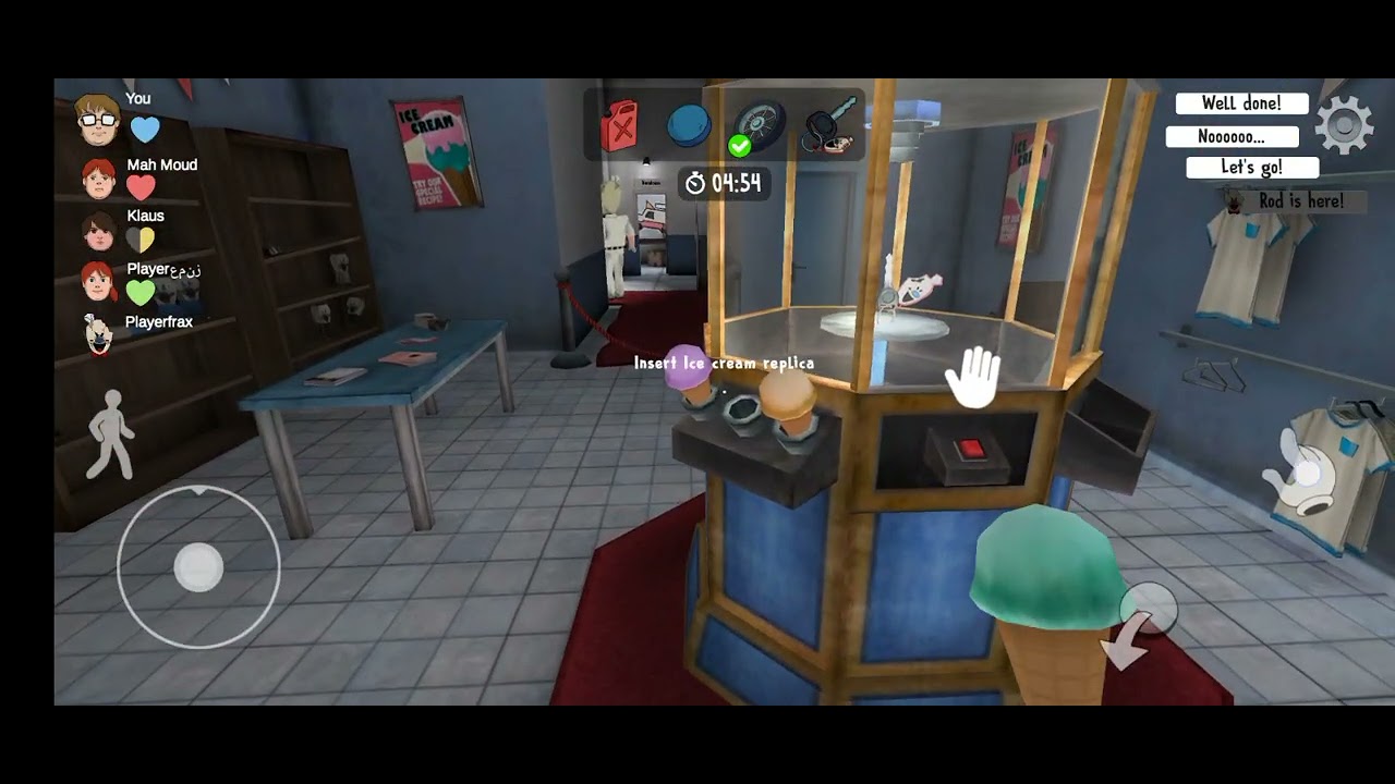 Finally escaped from Kidnapper Rod (Ice Cream Multiplayer game) - YouTube