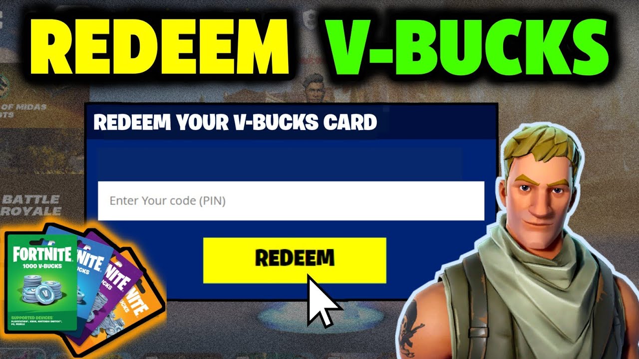 ️ How To Redeem V-Bucks Gift Card Code in Fortnite - YouTube