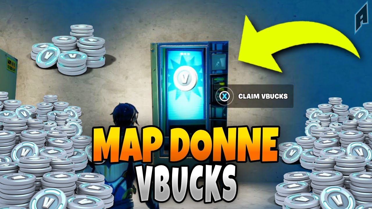 Cette MAP DONNE des VBUCKS GRATUIT a Tous sur Fortnite Chapitre 4 - YouTube