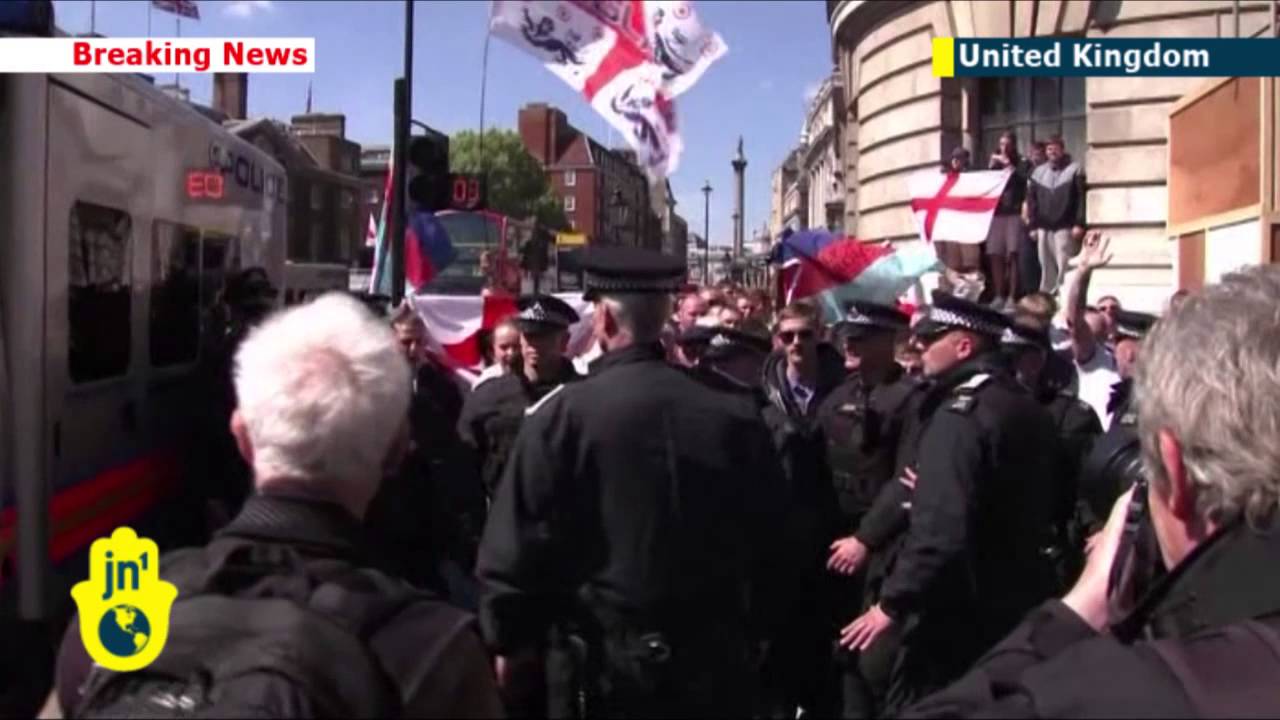 EDL marches against Islamist extremism: activists in London chant ...