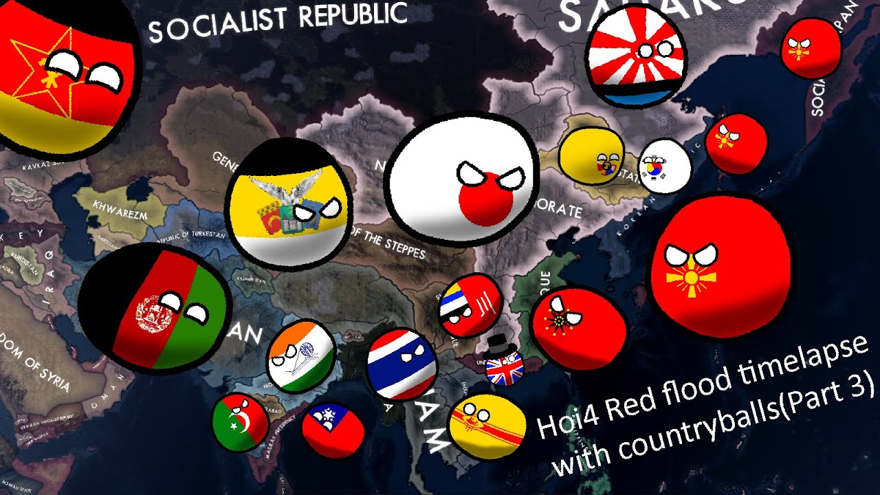 Hoi4 but FASTER in Asia FINAL!! (red flood timelapse) - YouTube
