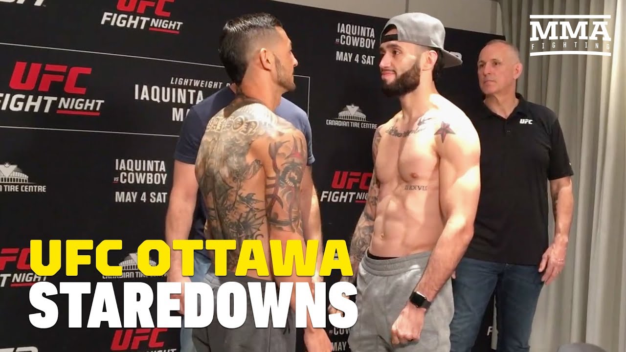 UFC Ottawa Weigh-In Staredowns - MMA Fighting - YouTube