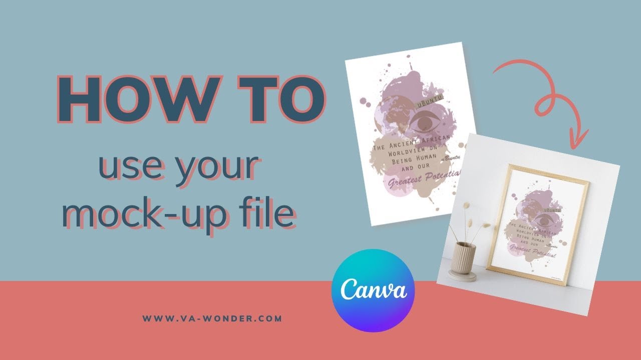 How to use your mock up file | Canva Tutorial - YouTube