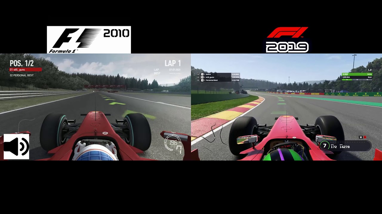 F1 2019 vs F1 2010 - Ferrari F10 Compared - YouTube