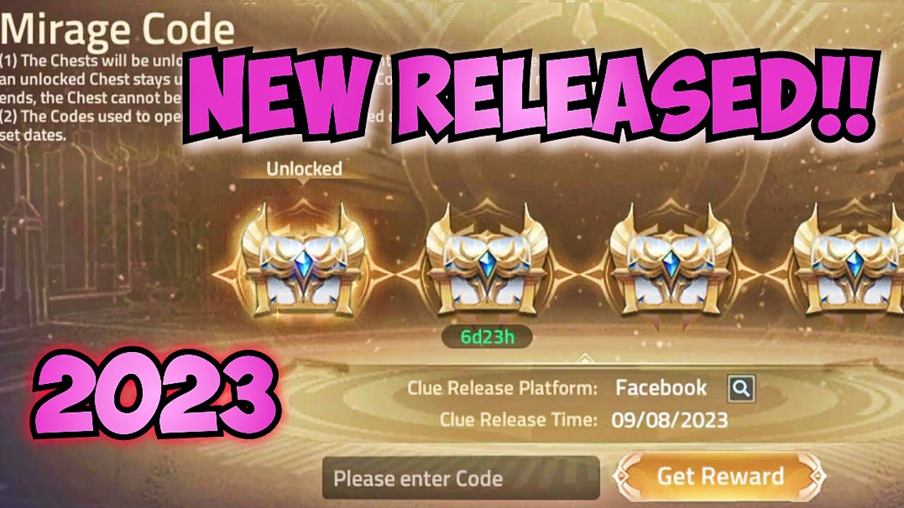 NEW RELEASE CODE 💎 - Mirage Code | Mobile Legends: Adventure - YouTube