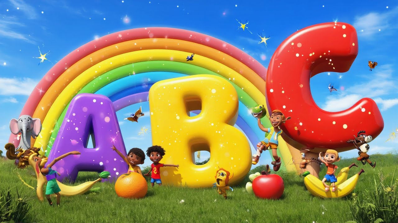 ABC Phonics Songs with TWO Words |Learn ABC Alphabet Song for Kids | A ...