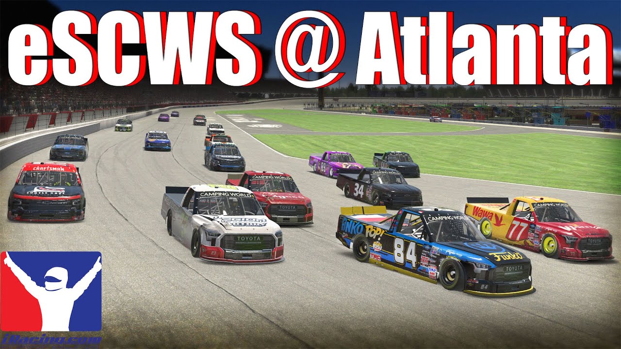 eStockCar World Series Race 3 | NASCAR Craftsman Trucks @ Atlanta ...