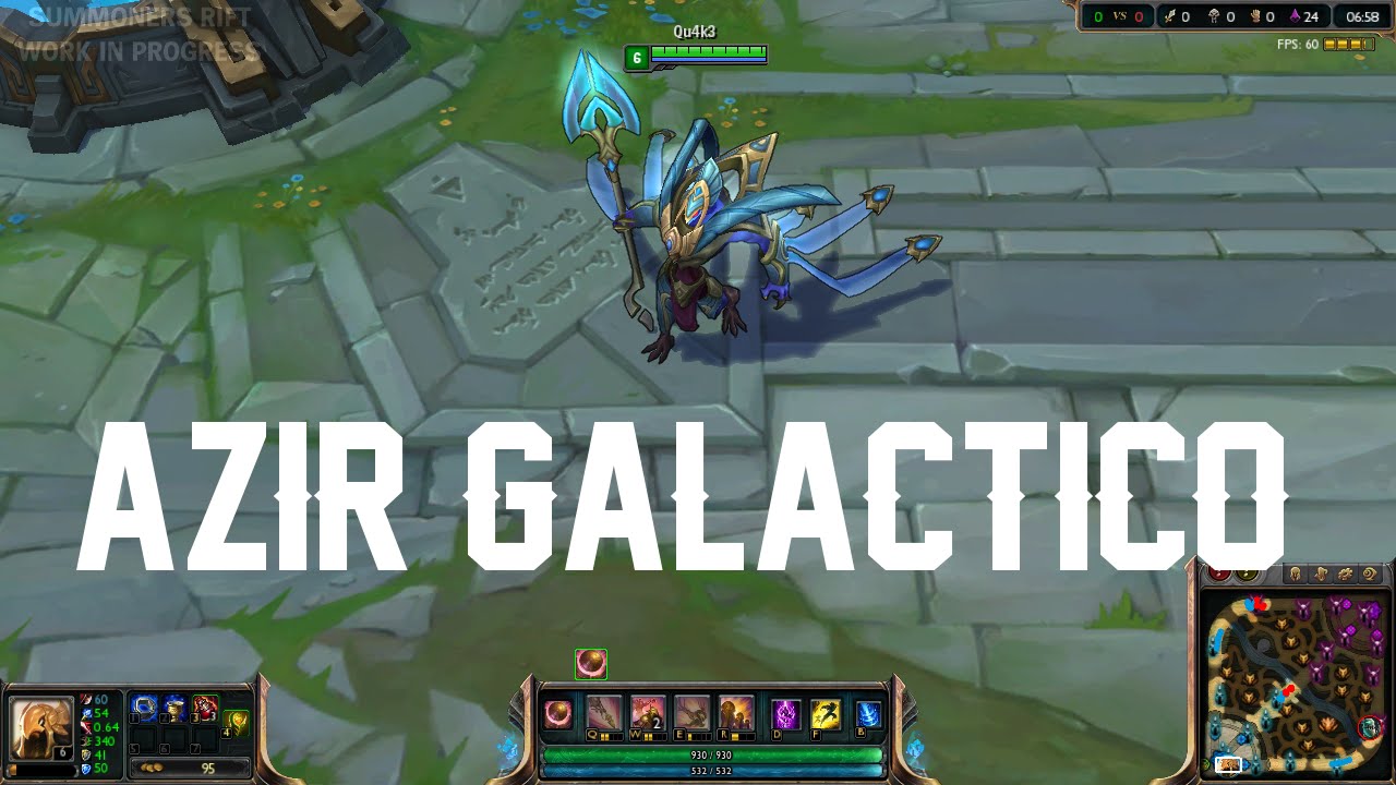 PBE - Azir Galactico - Nueva Skin - League of Legends - YouTube