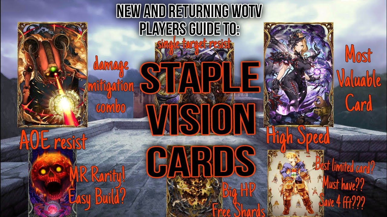 Universal Vision Cards: Taste The Rainbow! Old and Useful Vision Cards ...