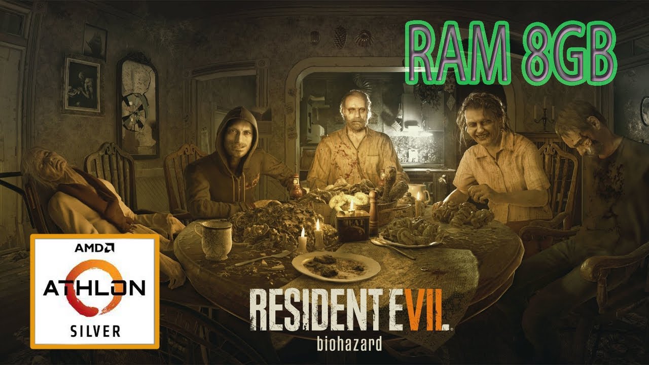 Resident Evil 7, Athlon Silver 3050U with Radeon Graphics - YouTube