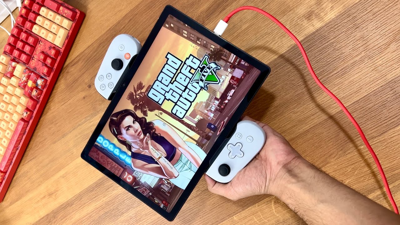 GTA V on Android Tablet Gameplay (Steam Link) - YouTube