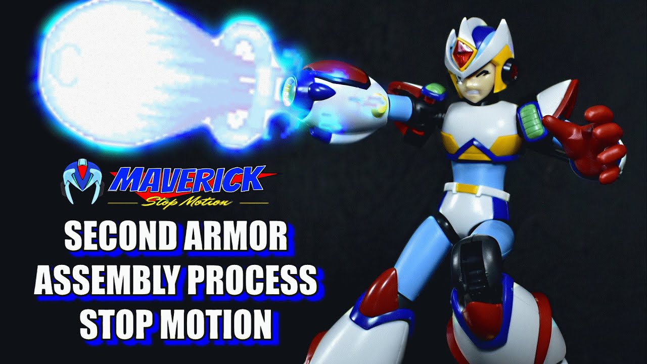 MEGAMAN X SECOND ARMOR KOTOBUKIYA | STOP MOTION ASSEMBLY REVIEW | - YouTube