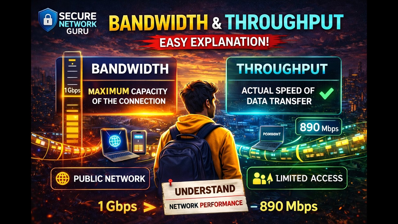 Bandwidth vs Throughput 🔥 Difference Explained with Examples (Hindi ...