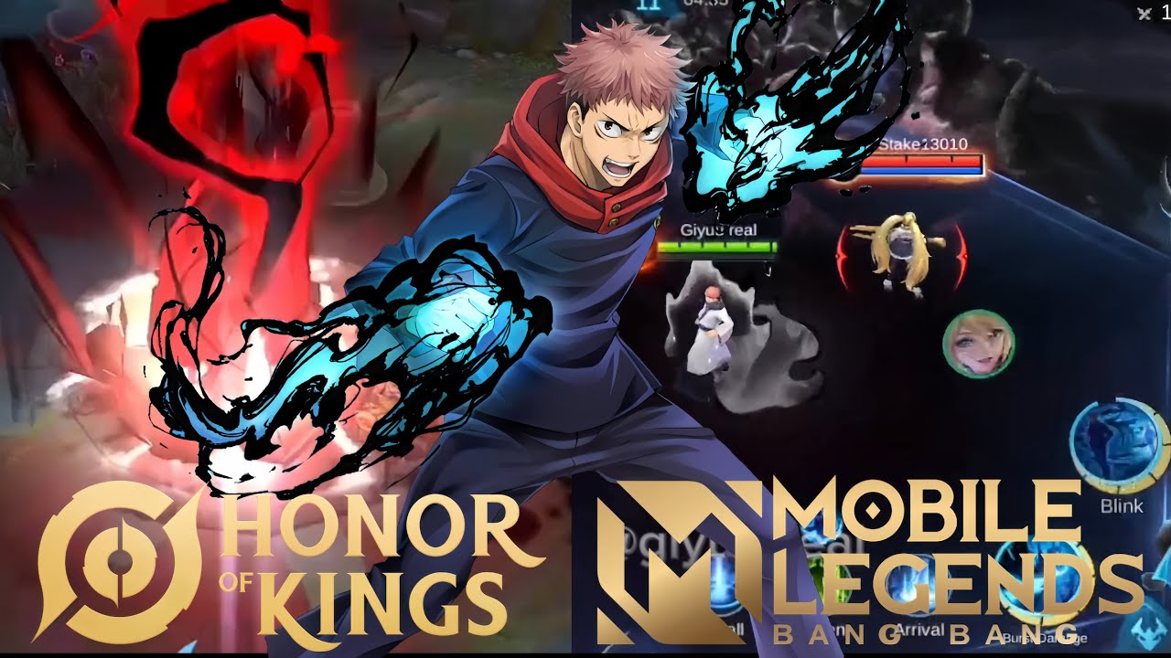 MLBB Yin VS HOK Biron Itadori Yuji Skin Comparison - YouTube