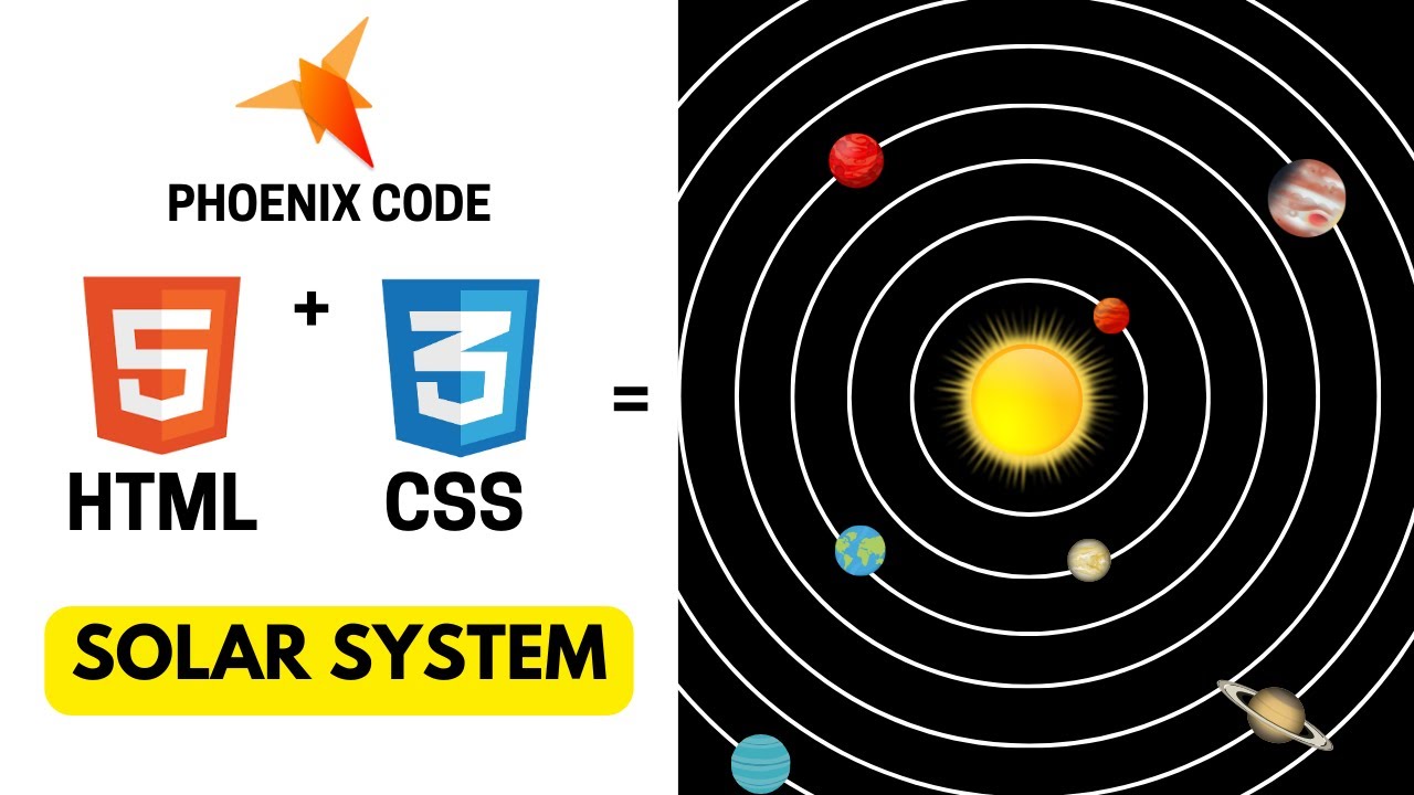Coding the Cosmos HTML & CSS Solar System Animation - YouTube