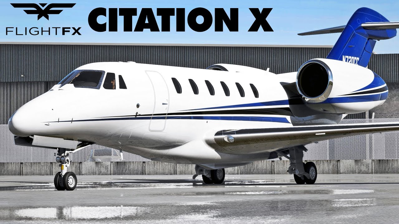 Flying The Citation X in Microsoft Flight Simulator 2024 - YouTube
