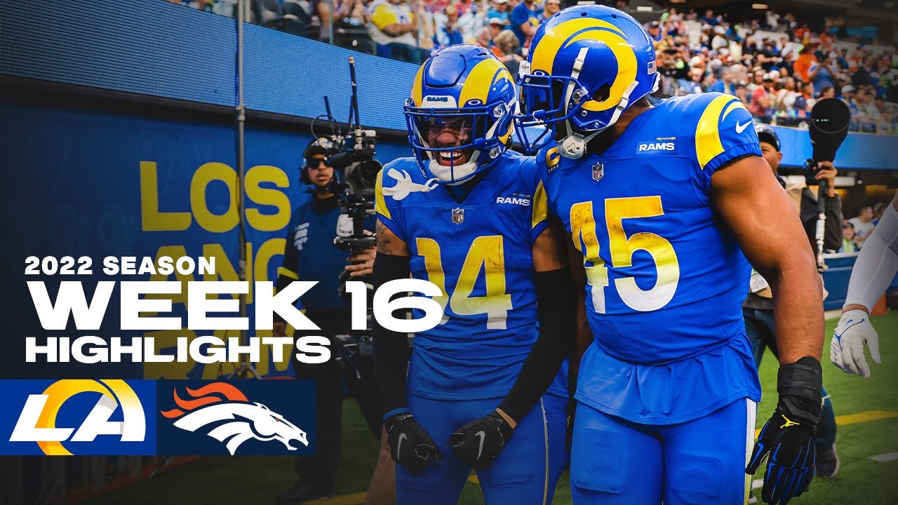 Highlights: Rams Top Plays vs. Broncos In Week 16 | Cam Akers' TDs, Bobby Wagner's INT & More ...
