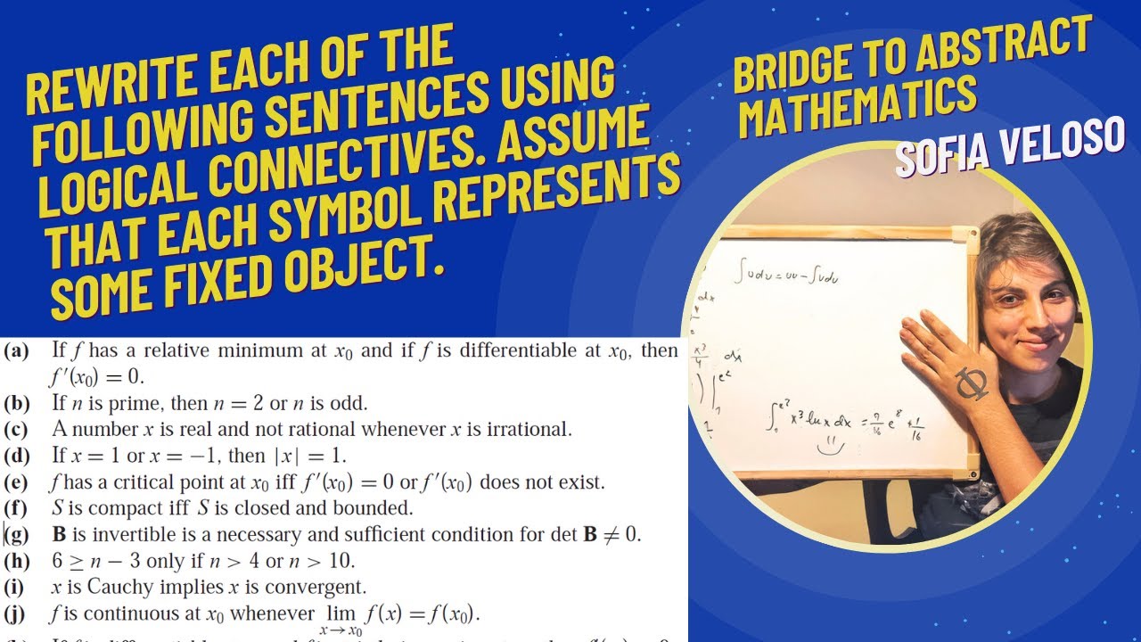 1.2.10 - Rewrite each of the following sentences using logical ...