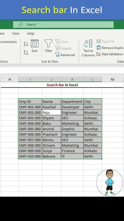 Search bar in Excel #excel #exceltips #exceltutorial #msexcel #microsoftexcel # ...