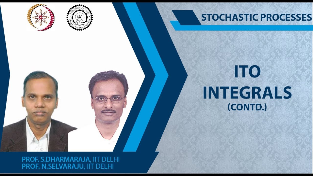Ito Integrals (contd.) - YouTube