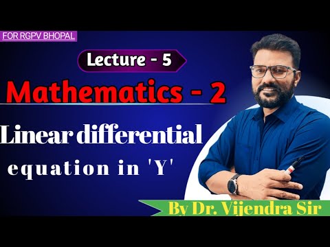 M2 unit-1 Lec-5 linear diff equation part-2 - YouTube