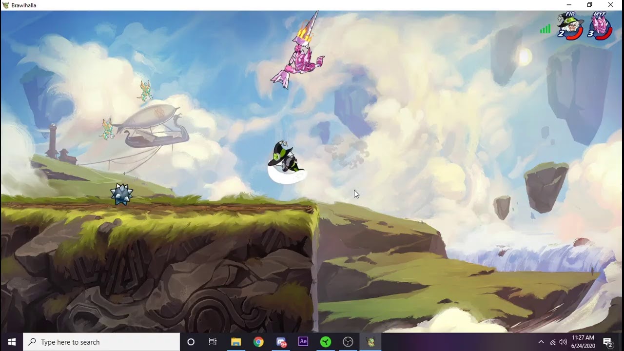 Playing Brawlhalla (I'm a dookie butter rank ningen keep scrolling ...