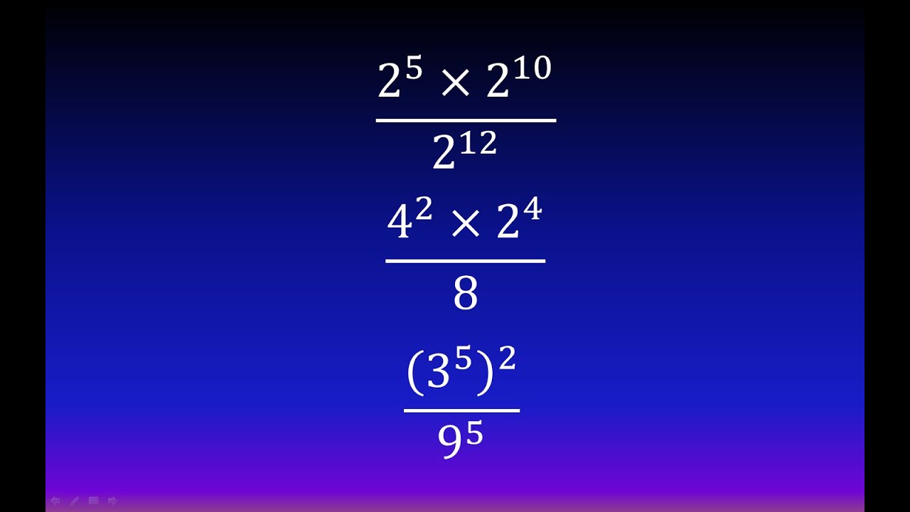 Simplificar expresión con exponentes 4 - YouTube