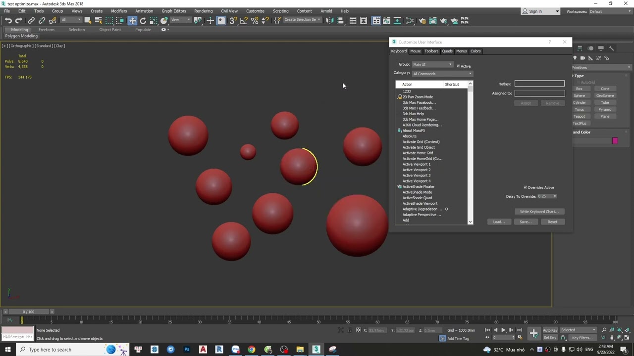 [3Dsmax Tutorial] - Hướng dẫn cách thiết lập lệnh tắt trong 3Dsmax - YouTube