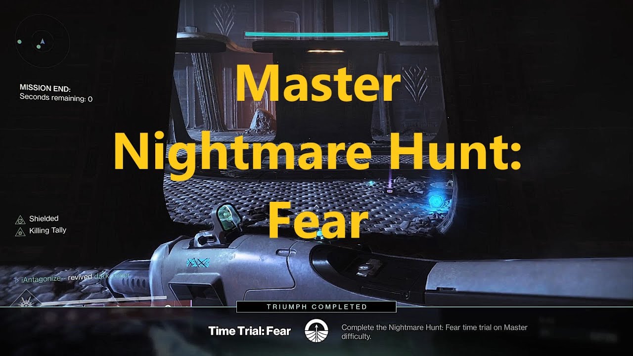 Master Nightmare Hunt: Fear | Destiny 2 Shadowkeep - YouTube