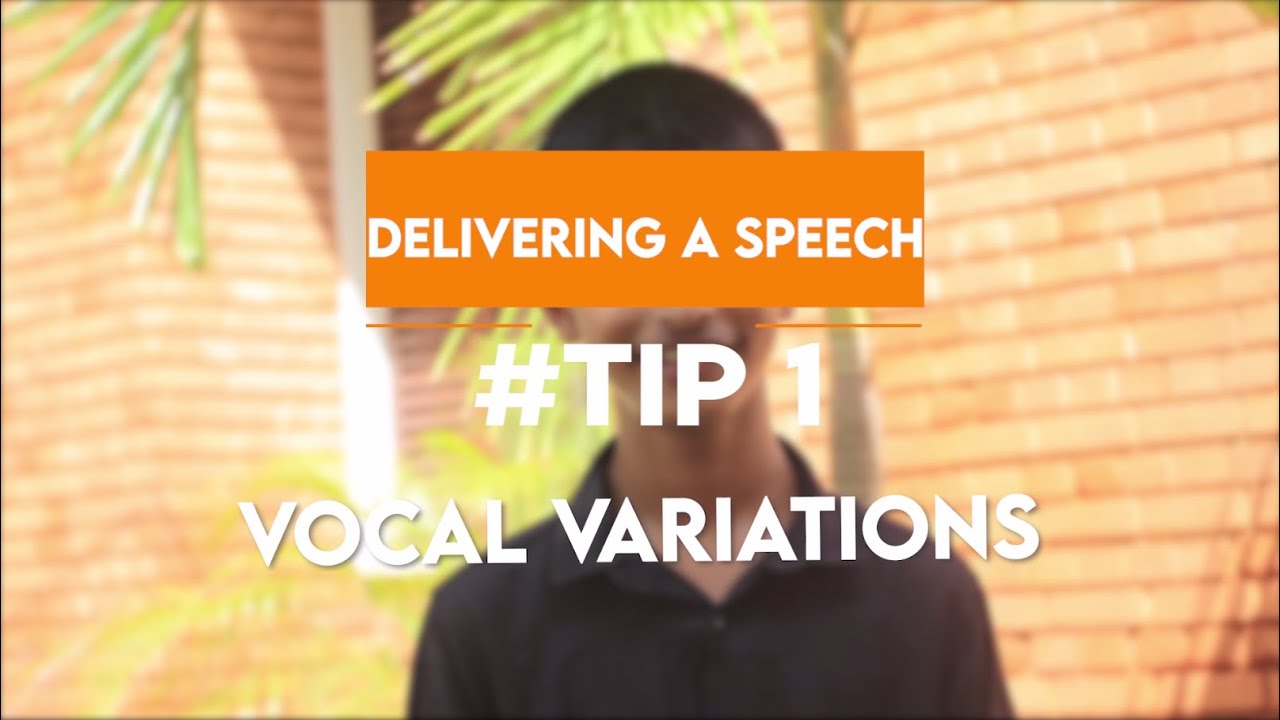 Public Speaking 101 - #13 VOCAL VARIATIONS - YouTube