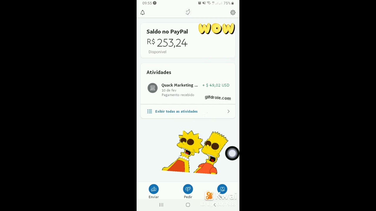 Saque Do Aplicativo Em D lar Convertido Em Reais Para O Paypal YouTube Saque Do Aplicativo Em D lar Convertido Em Reais Para O Paypal YouTube