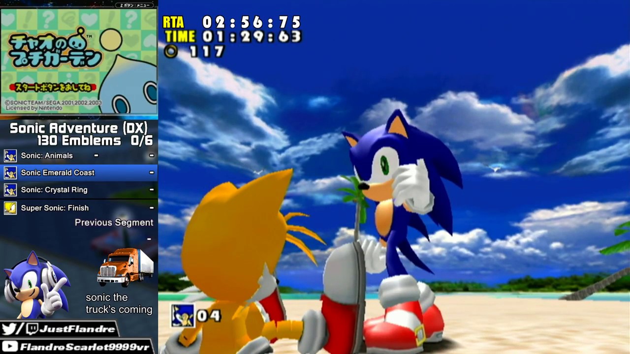 [WR] Sonic Adventure DX (GC): 130 Emblems in 5:44:45 [Part 1] - YouTube