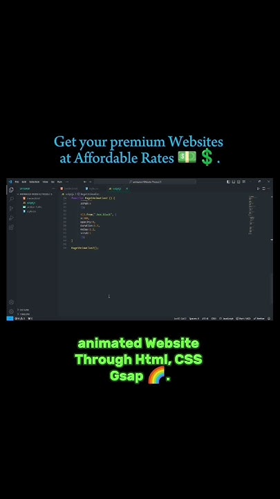 Create Animations | Complete Gsap Course #codewithbitwizards - YouTube