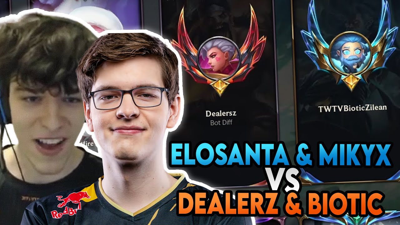 ELOSANTA & MIKYX VS DEALERZ & BIOTIC, WHOS BETTER DUO BOT LANE? - YouTube