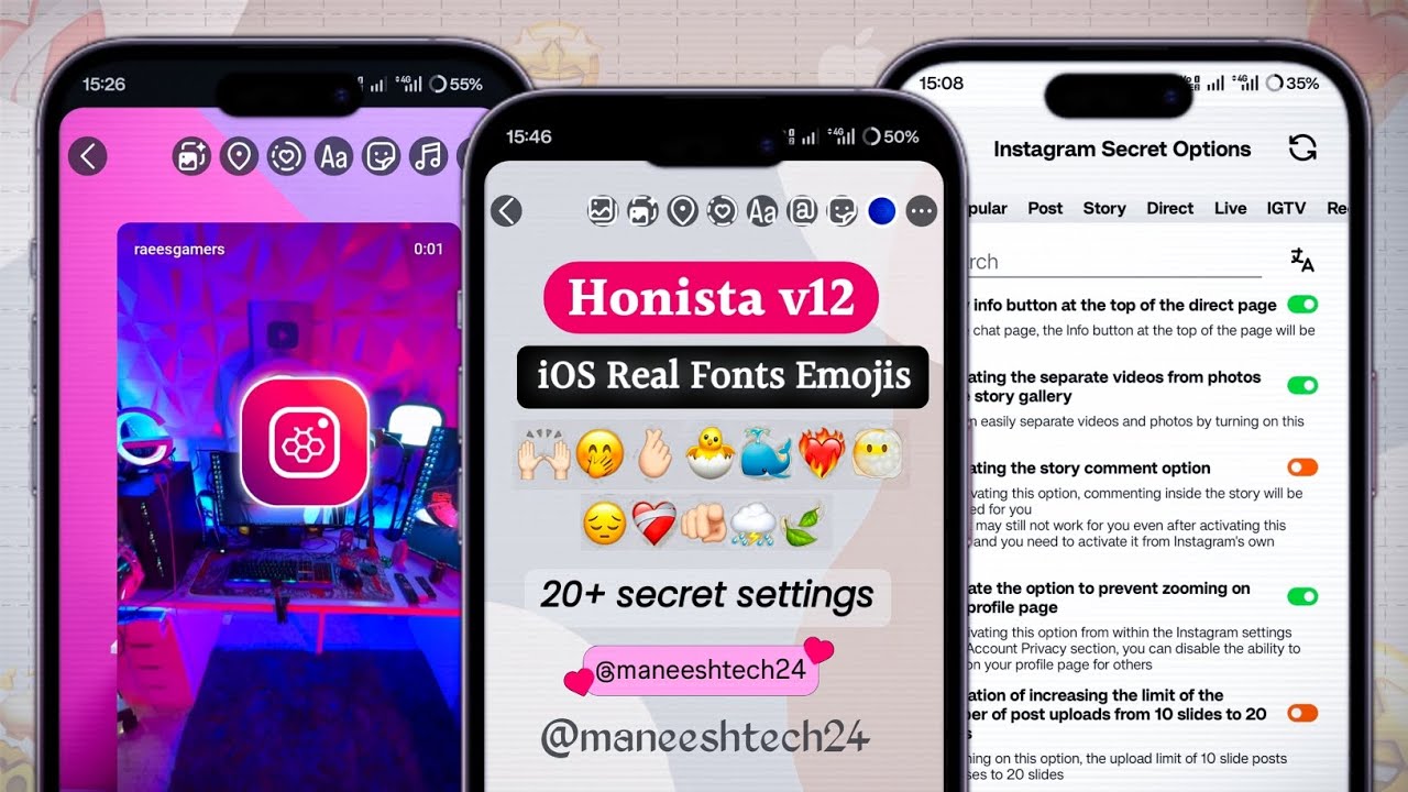 Honista v12 New Update! Honista iOS Emojis & Fonts| honista all ...