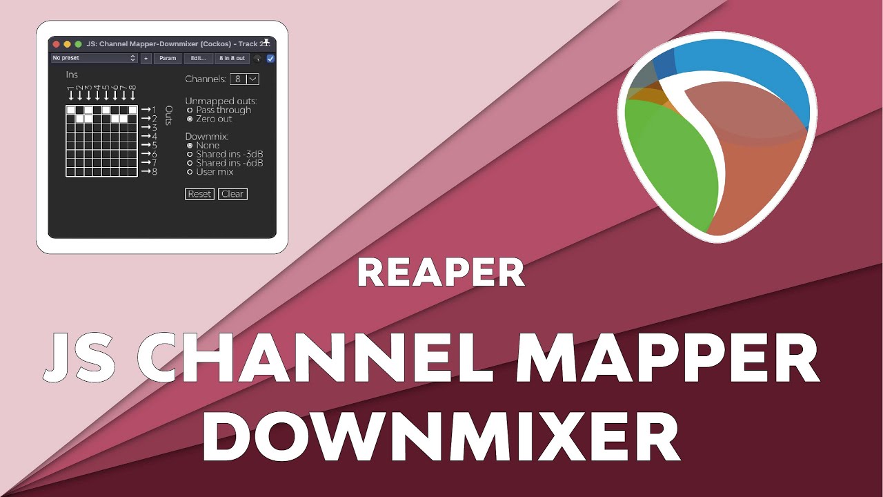 REAPER JS MAPPER DOWNMIXER de A à Z - YouTube