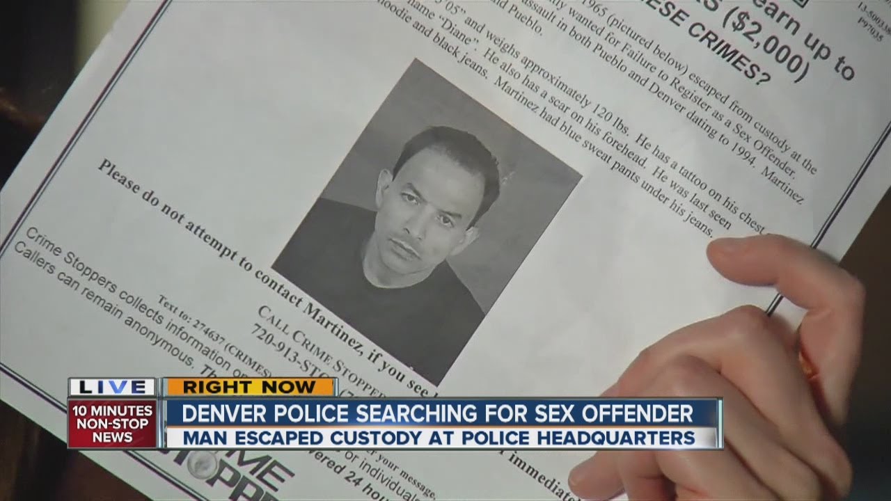 Denver Police Searching For Sex Offender Who Escaped Youtube