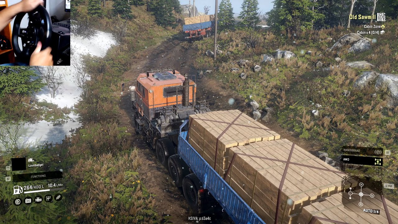 SnowRunner: Delivery Wooden Plank to Cabin Construction Site | Logigech ...