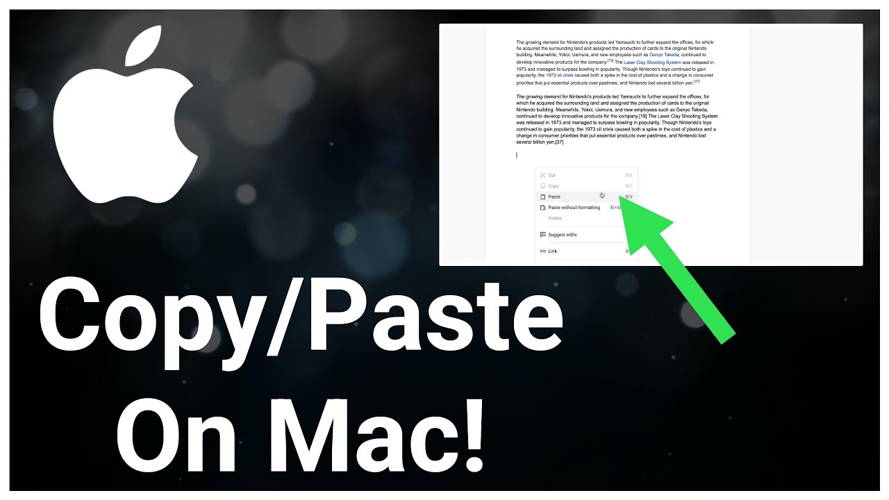 How To Copy and Paste On Mac Desktop or Macbook Laptop - YouTube