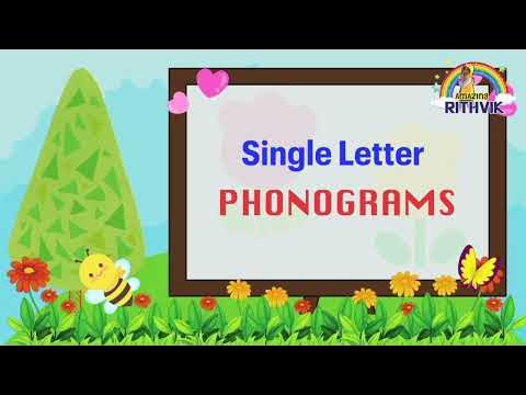 Kindergarten Single Letter Phonograms 1- 26| A-Z Phonogram Sounds # ...