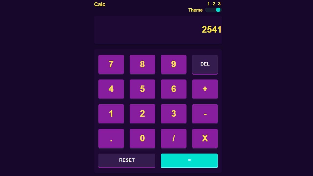 Part 2 Calculator App Html Css And Javascript Frontend Mentor