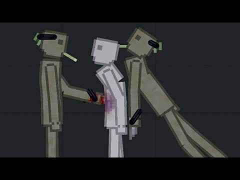 Zombie vs People in People Playground - YouTube