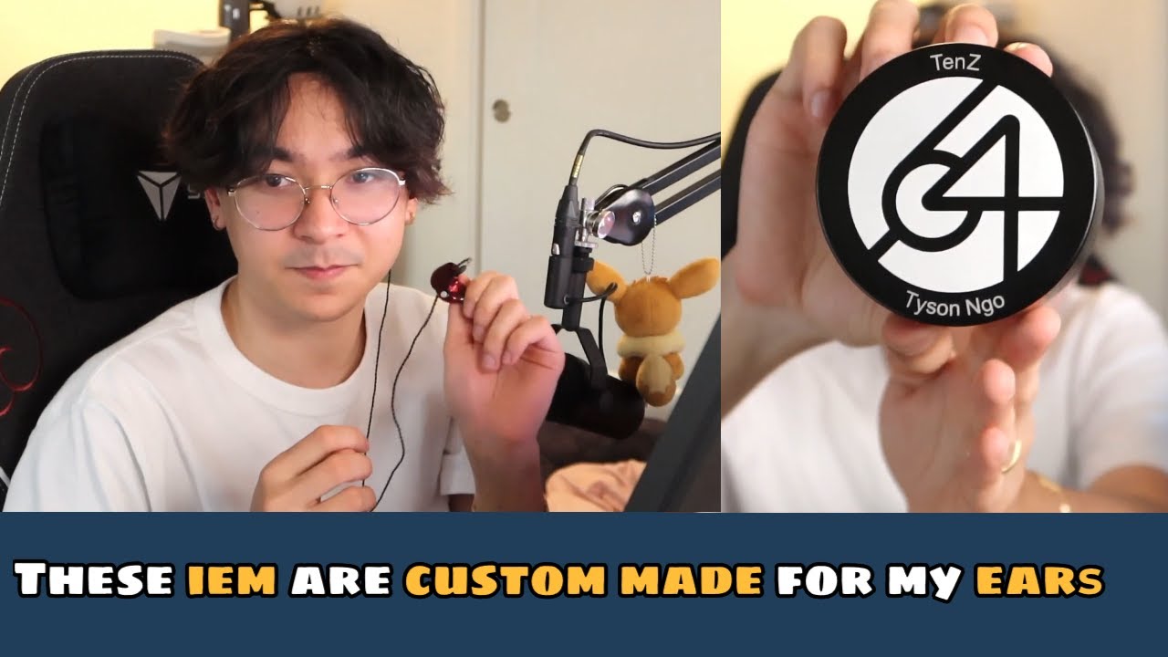 TenZ talks about his new custom made IEM - YouTube