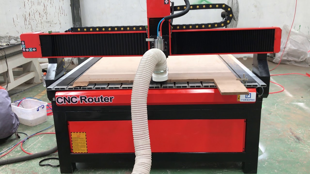 1224 wood cnc router with dust collector - YouTube