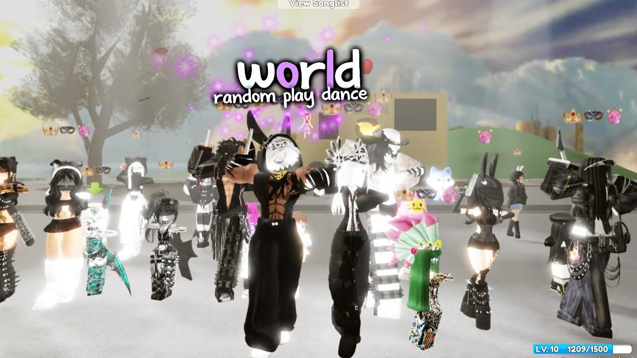 World random play dance {lvl 10 } 24 new songs🧚 {user: cyyb3rvamp ...