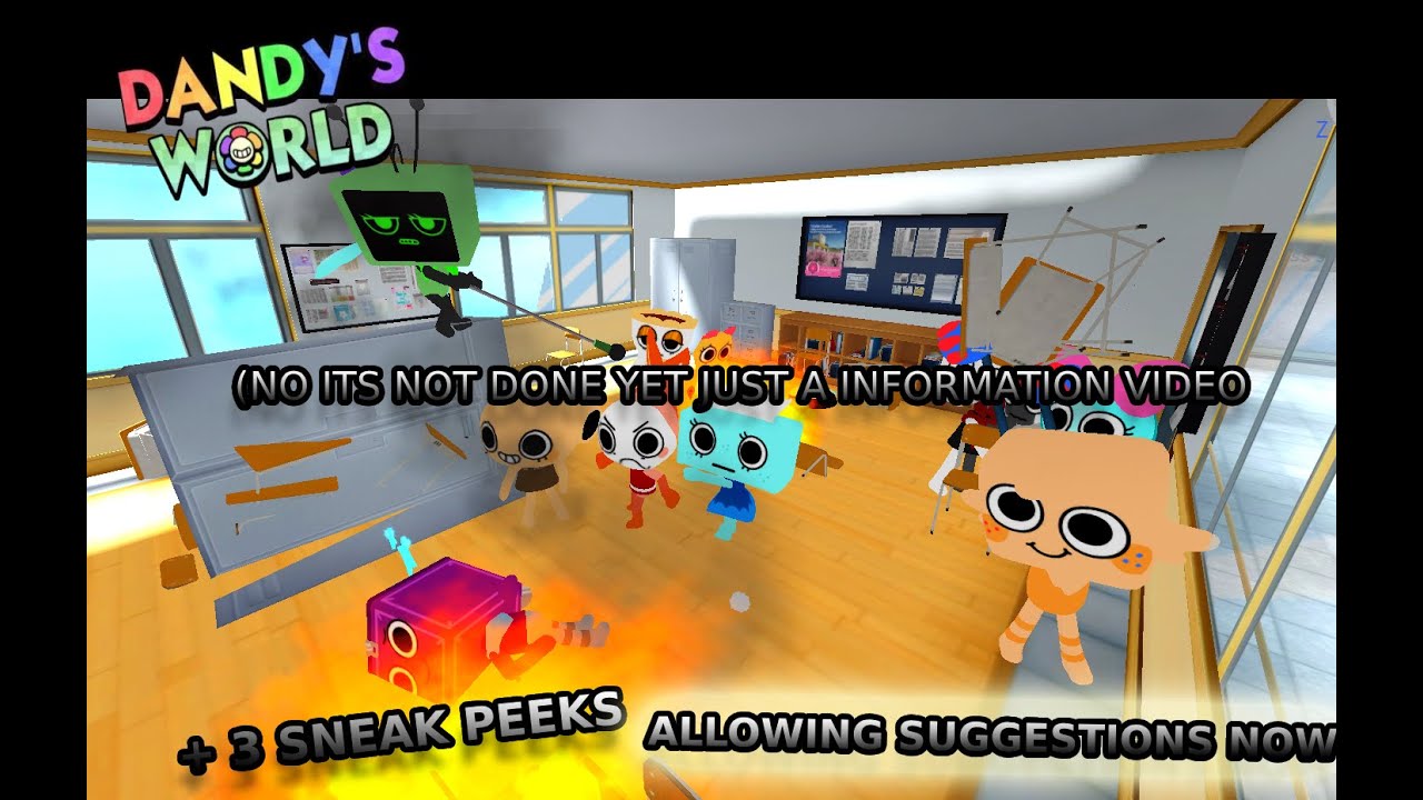 Information On The Animation Dandys World Roblox Youtube