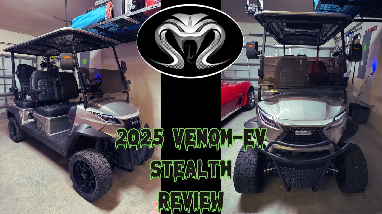 2025 Venom-EV Stealth Golf Cart Review - YouTube